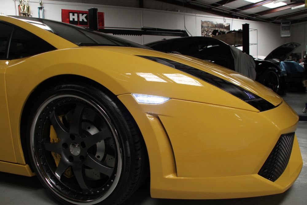 Custom LED Lights on Gallardo - Automobili Lamborghini - Lambo Power
