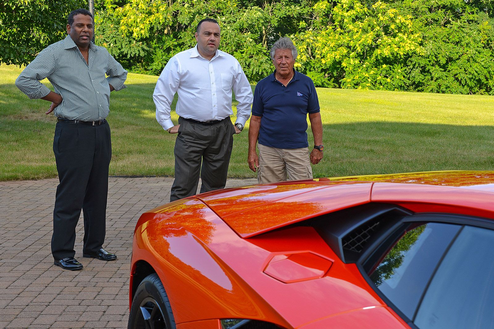 Mario Andretti Takes delivery On New Lamborghini Aventador from ...