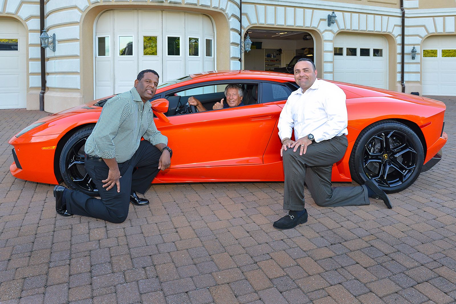 Mario Andretti Takes delivery On New Lamborghini Aventador from ...